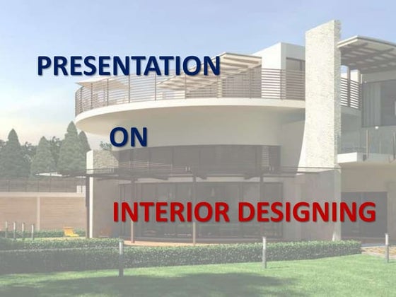 Introduction to interior design | PPT