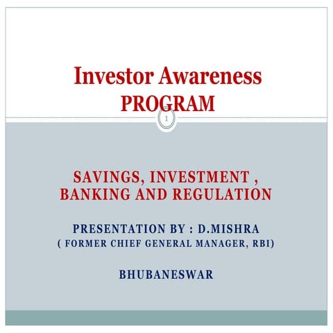 Investor Awareness Program | PPTX