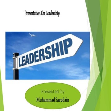 Presentation on leadership | PPT