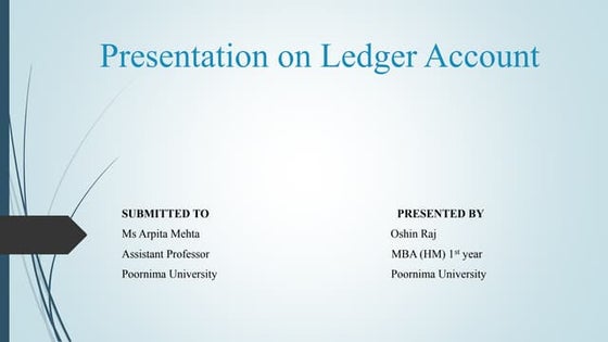 Ledger | PPTX | Credit Cards | Personal Debt
