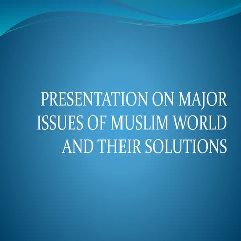 Presentation on major problems of the world and solutions | PPT