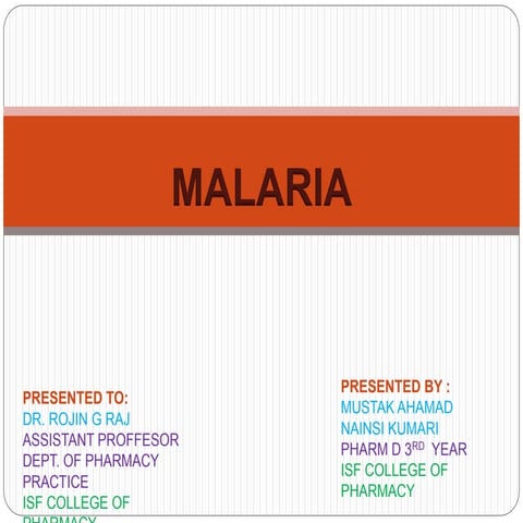 Malaria | PPTX