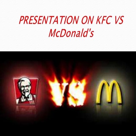 Presentation on mcd vs kfc | PPTX
