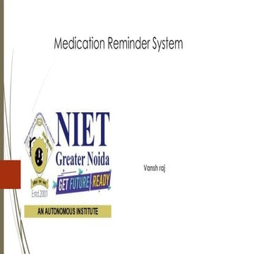 Presentation ON MEDICATION REMINDER SYSTEM.pptx