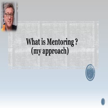 Presentation on mentoring | PPT