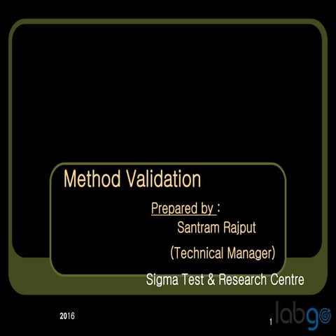 Ich Q2 Analytical Method Validation Ppt