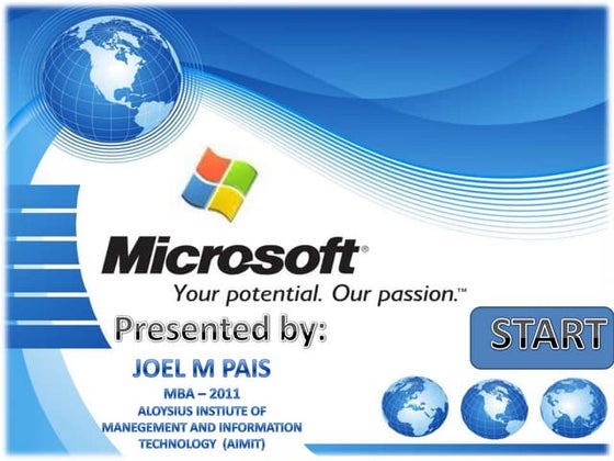PPT on Microsoft Corporation | PPT