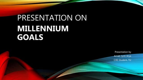 8 Millennium Development Goals (MDG) | PPTX | Debated Sensitive Social Issues | Sensitive Topics