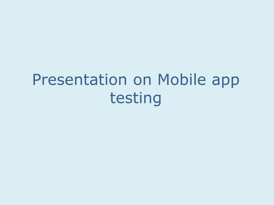 Checklist For Andriod App Testing Pdf 2073