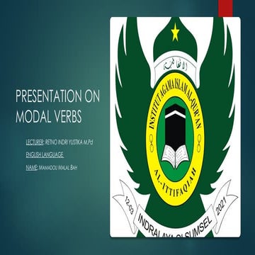 Presentation On Modal Verbs 1 Pptx
