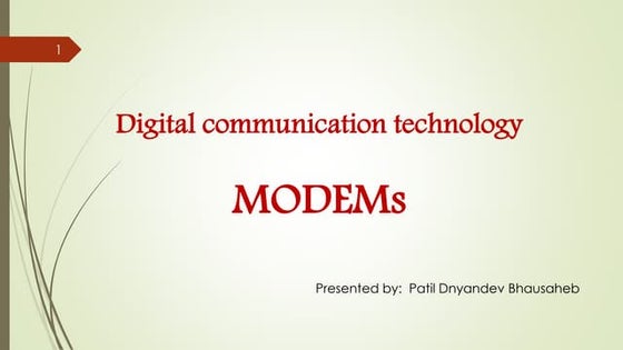 Modem | PPT