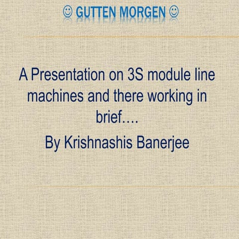 Presentation on module line | PPTX