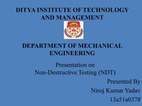 Advance NDT Methods | PPT