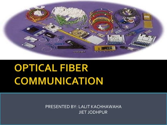 Optical fiber Communication | PPT
