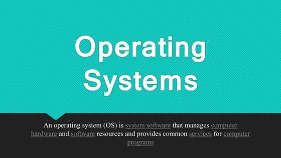 Operating systems mayo | PPTX