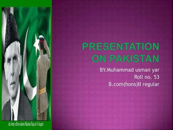 My country: Pakistan | PPT