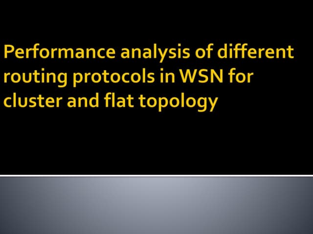 Performance Analysis Of Different Routing Protocols In Wsn For Cluster