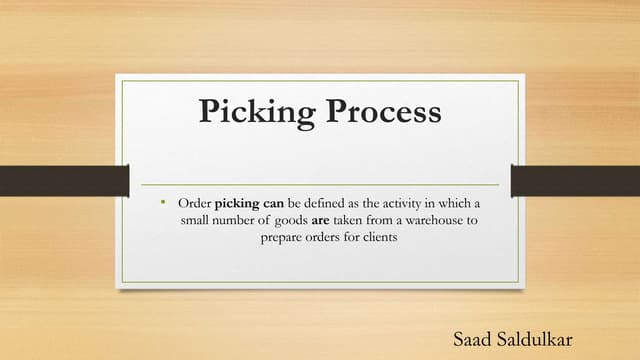 Goods issue procedure, control and documentation | PPTX
