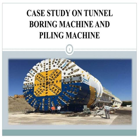 Tunnel Boring Machines (TBM) | PDF