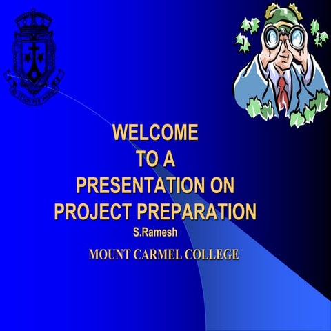 Presentation on project preperation | PPT