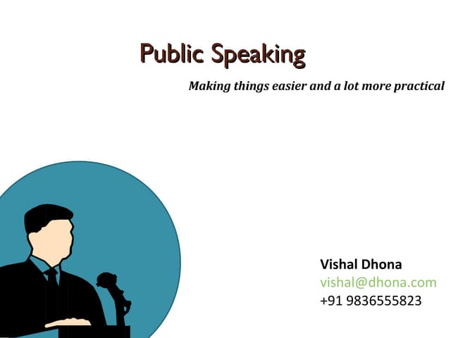 Using Visual Aids in Public Speaking | PDF