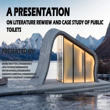 PRESENTATION ON PUBLIC TOILETS by architecture 1 st sem students.pptx