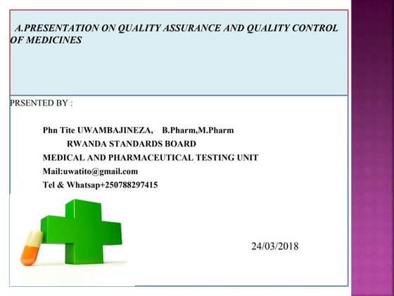 Quality control tests of tablet | PPTX | Pharmaceutical Industry ...