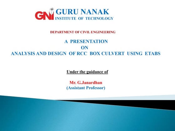 Rcc box culvert methodology and designs including computer method | PDF