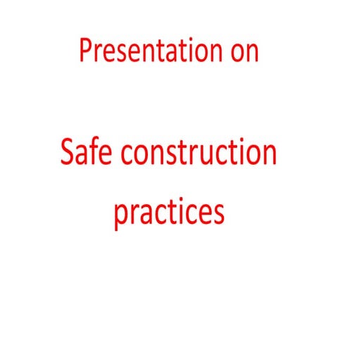Presentation on safety | PPTX