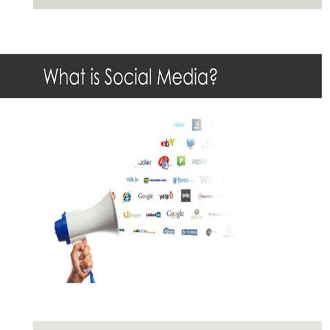 Social Media & Healthcare | PPT