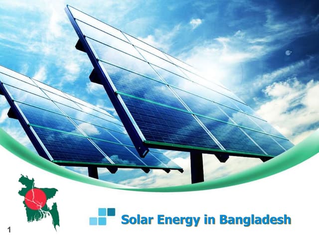 Solar power plant in bangladesh | PPTX