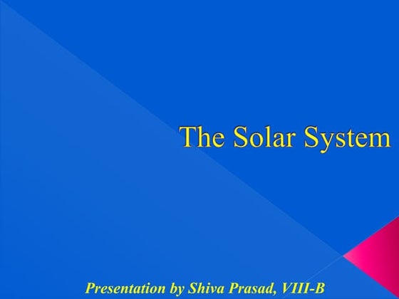 Our solar system | PPTX | Geology | Science