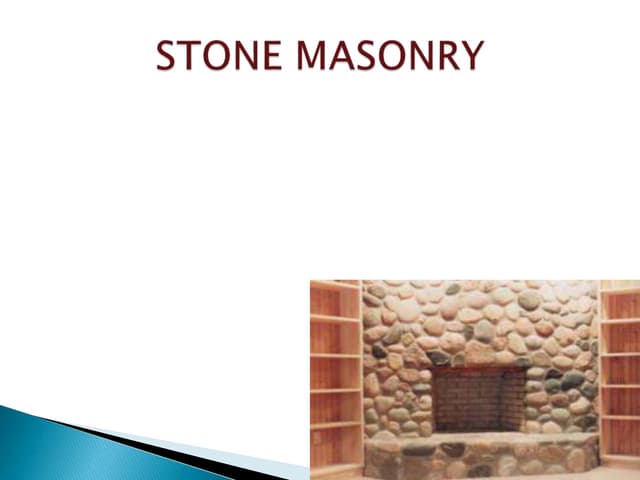 Stones dressing as a Building material and construction | PPTX