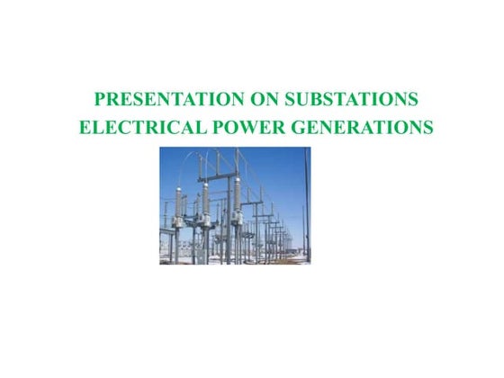 Typical layout of a Sub-Station | PPSX
