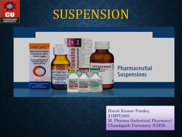 Pharmaceutical Suspensions | PPTX