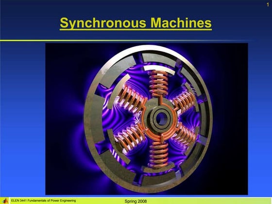 Lec # 03 equivalent circuit of a synchronous generator | PPT
