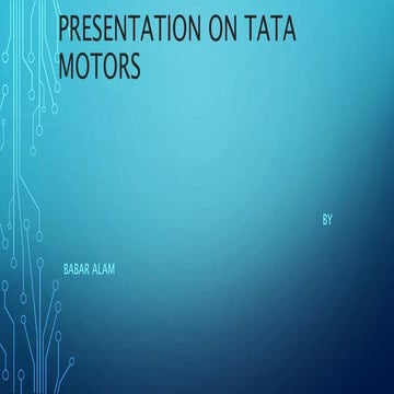 Tata motor's | PPTX