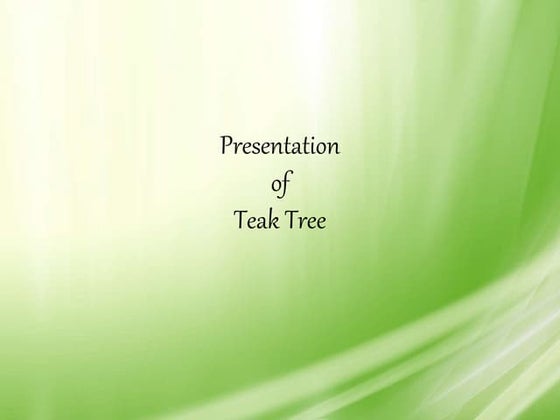 Presentation on bamboo tree | PPTX