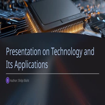 Presentation on Technology and correct usage of it | PPTX