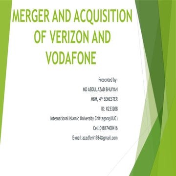 PRESENTATION ON THE MERGER AND ACQUISITION OF VERIZON.pptx