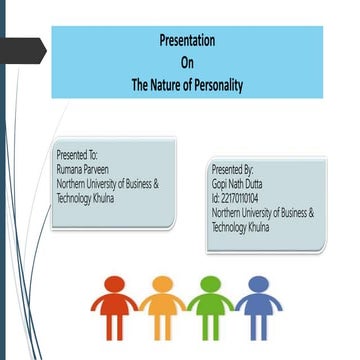 Presentation on The Nature of Personality | PPTX