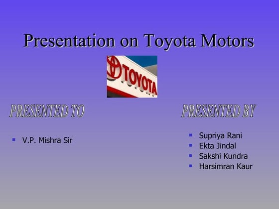Toyota | PPT
