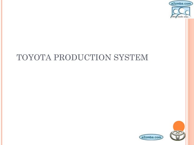 Toyota production system | PPT