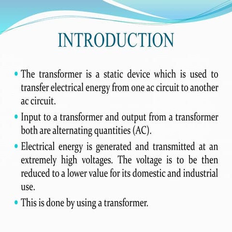Transformer ppt download | PPT