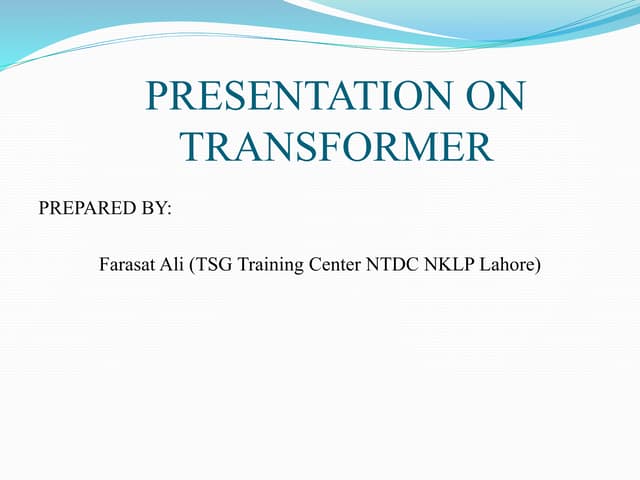Transformer ppt download | PPT