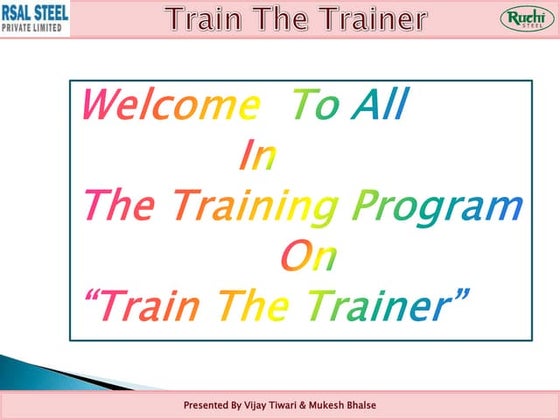 Qualities of an excellent trainer | PPTX