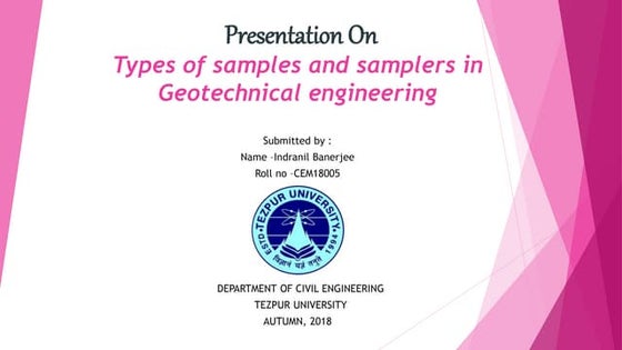 Types of samplers used in soil sampling | PPTX | Geology | Science