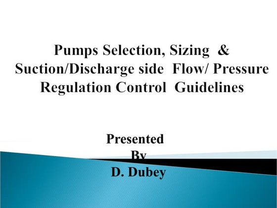 Pump api 675 presentation | PPTX