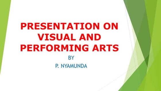 Forms of performing arts | PPT