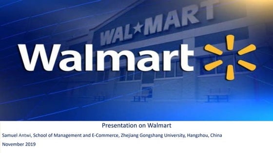 Wal mart presentation | PPT